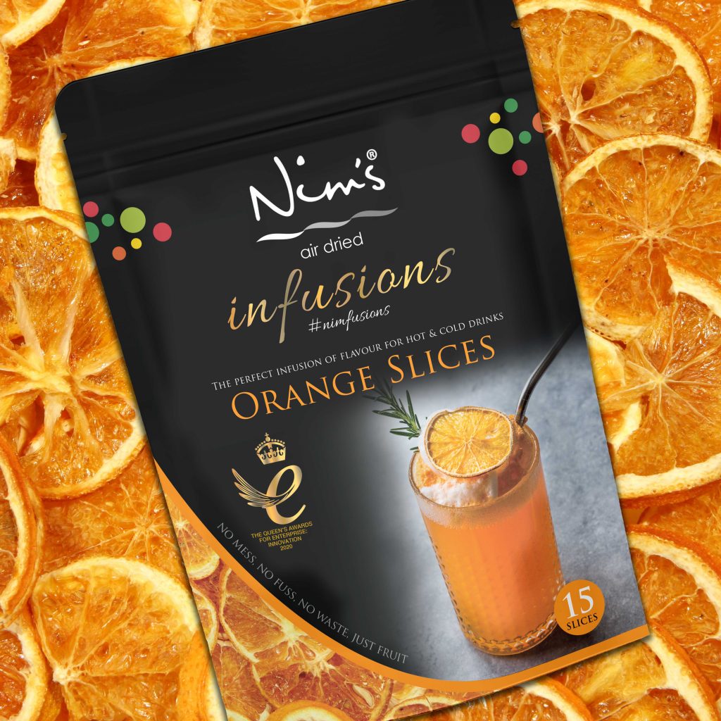 Nim's Air Dried Orange Drink Garnish Slices 50g | Nims Crisps