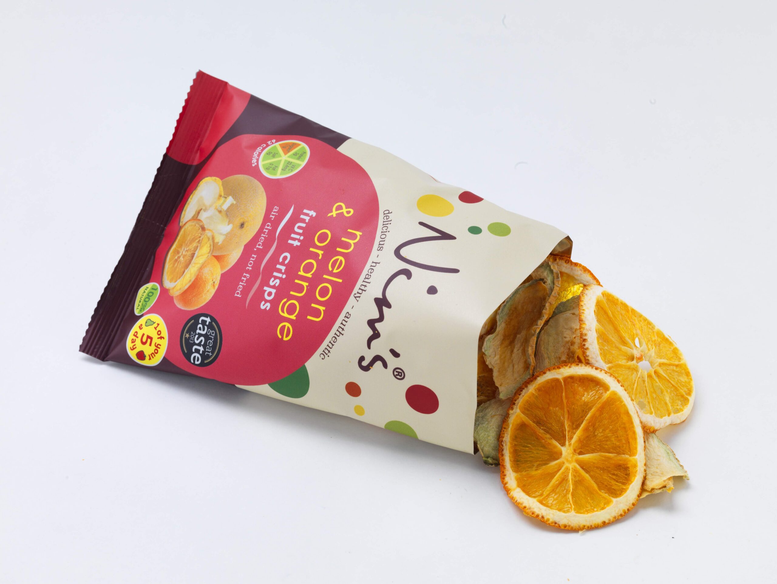 Air Dried Melon & Orange Crisps Box Set (12 x 22g Packs)