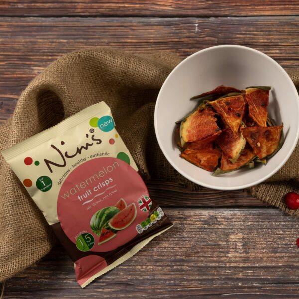 Air Dried Watermelon Crisps Box Sets (12 x 22g Packs) | Nims Crisps